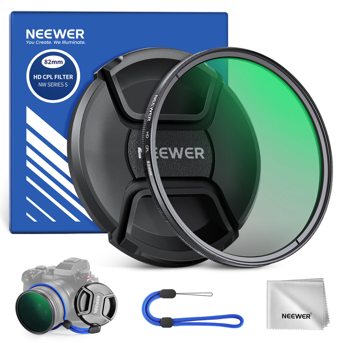 NEEWER Photography CPL Filter with Lens Cap for Camera