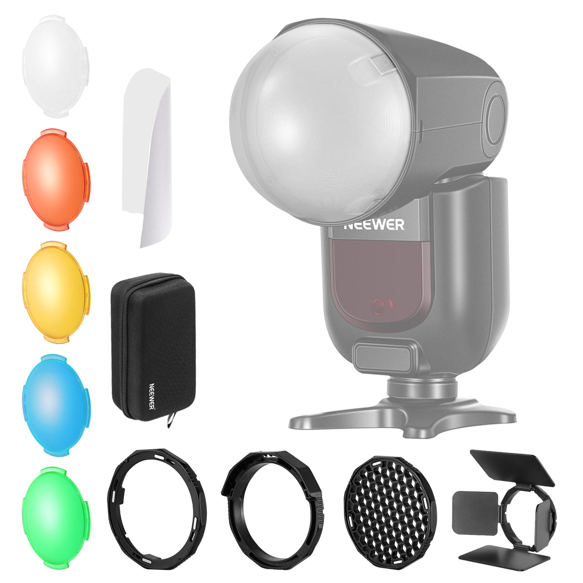 NEEWER GM-M1 Round Head Flash Accessories Kit for Z1 Series